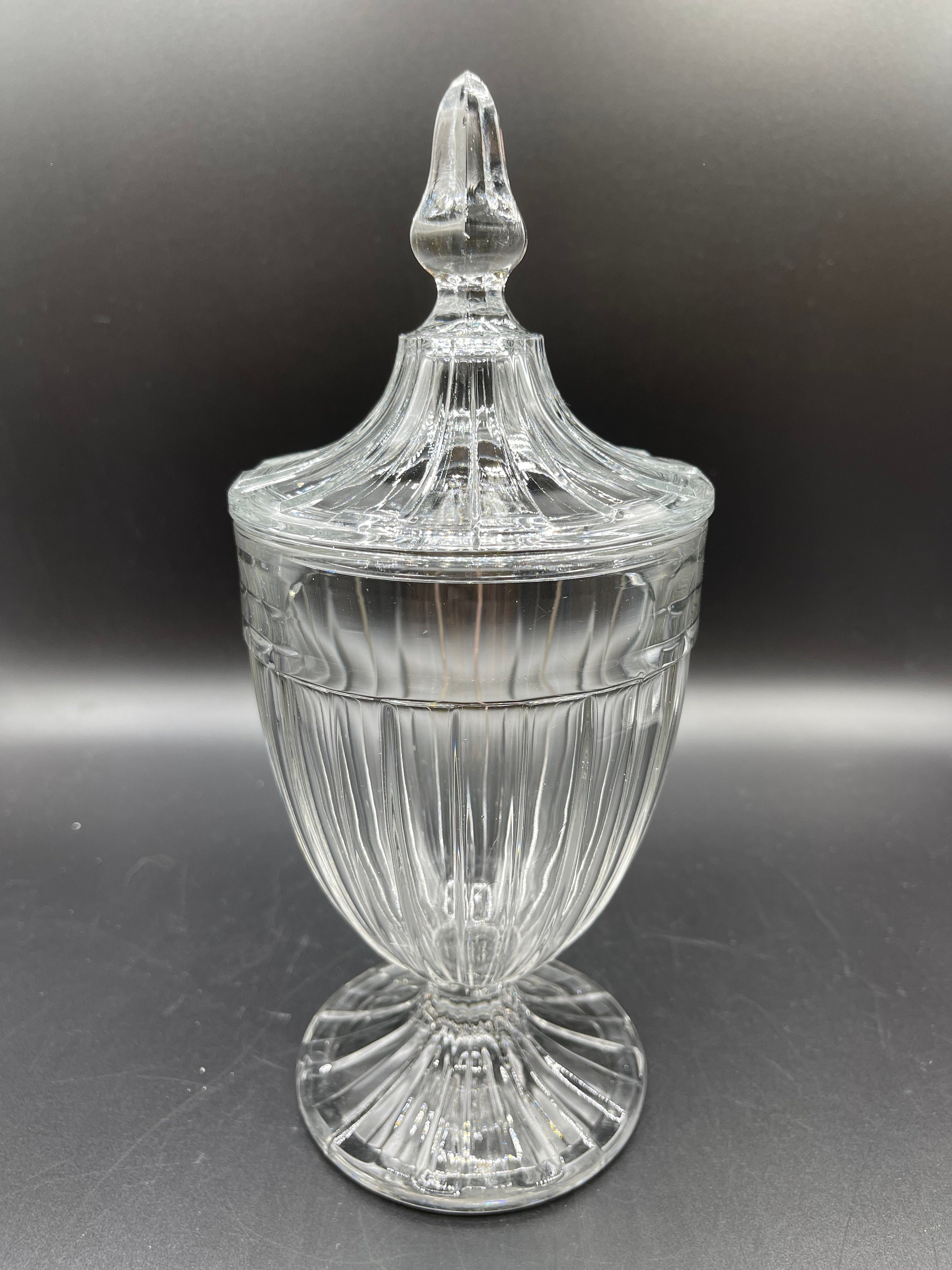 Vintage Candy Jar Heisey Recessed Panel in Crystal - Etsy