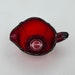 Vintage Crows Foot Cream and Sugar Set - Ruby Red - Paden City Glass Co ...
