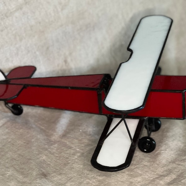Stained Glass Plane - Etsy