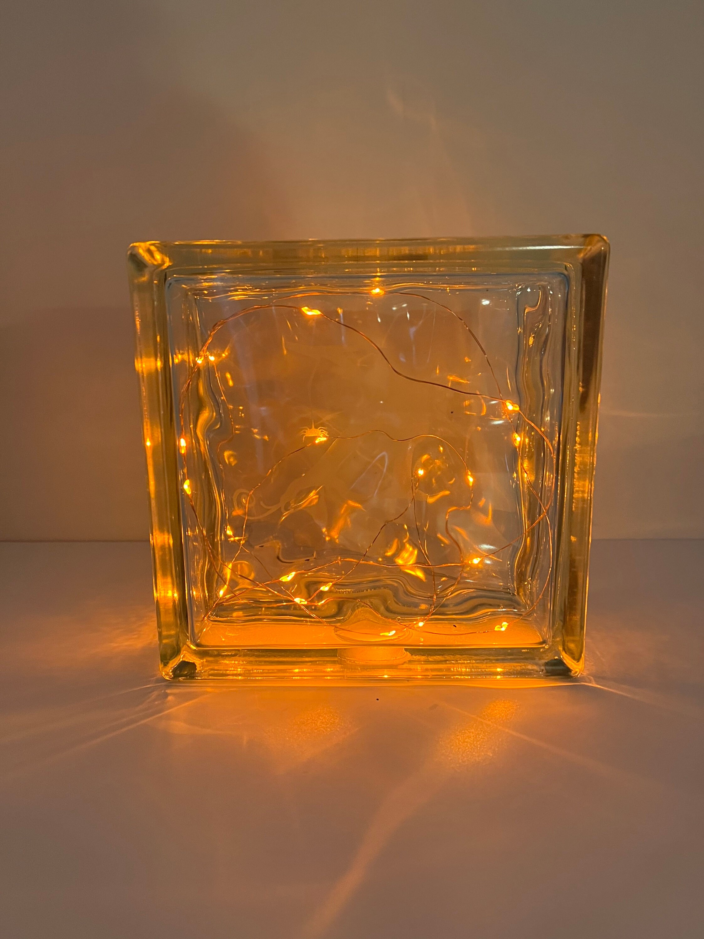 Glass Block Custom Monogram LED Display - Etsy