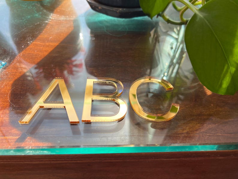 Acrylic Serif and Sans Serif Letters Numbers and Symbols With Optional ...