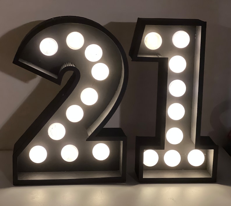 3D Marquee LED Numbers, Letters and Symbols - Etsy