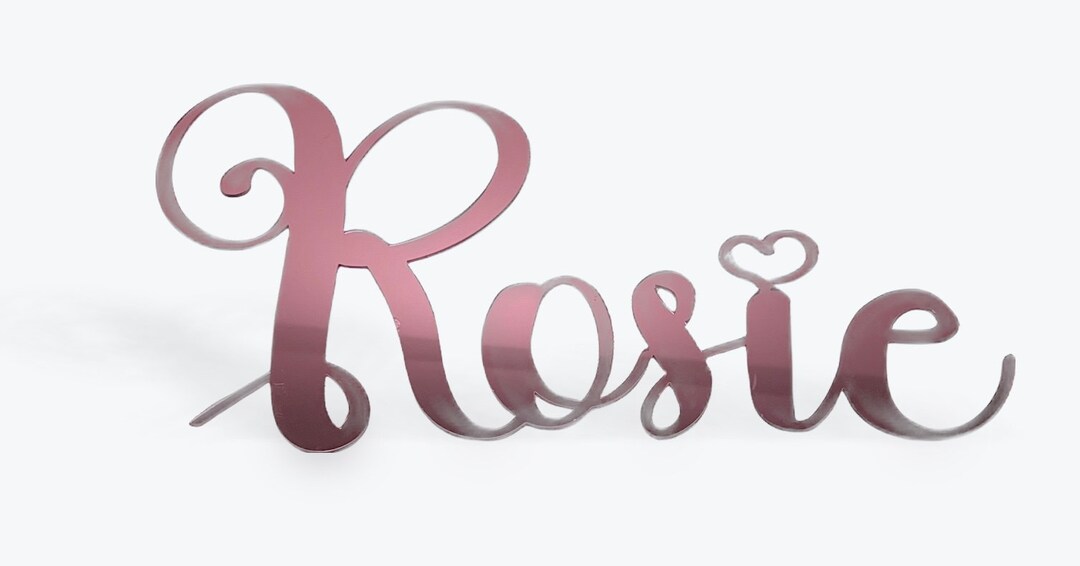 1/8 0.32 Cm Custom Acrylic Cursive Letters and Numbers - Etsy