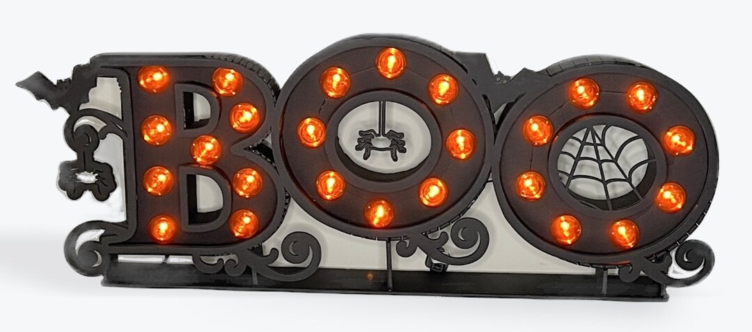 3D Marquee Halloween BOO Standing Decoration - Etsy