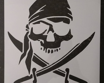 Pirate stencil | Etsy