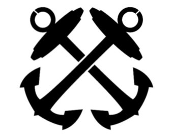 Crossed anchors | Etsy