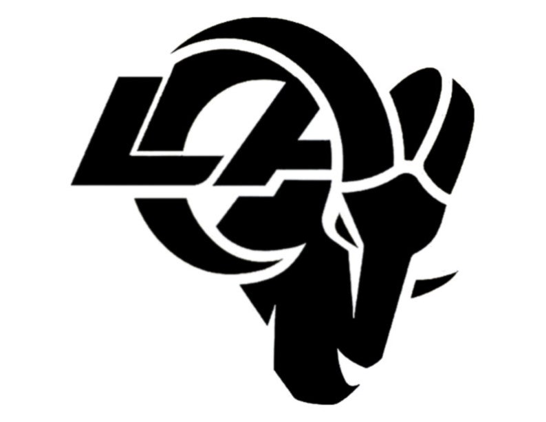 Los Angeles Rams LA Rams 11 X 8.5 Custom Stencil 1 | Etsy