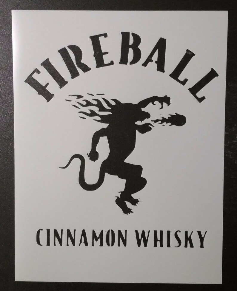 Fireball Cinnamon Whisky Whiskey Devil 8.5 X 11 | Etsy