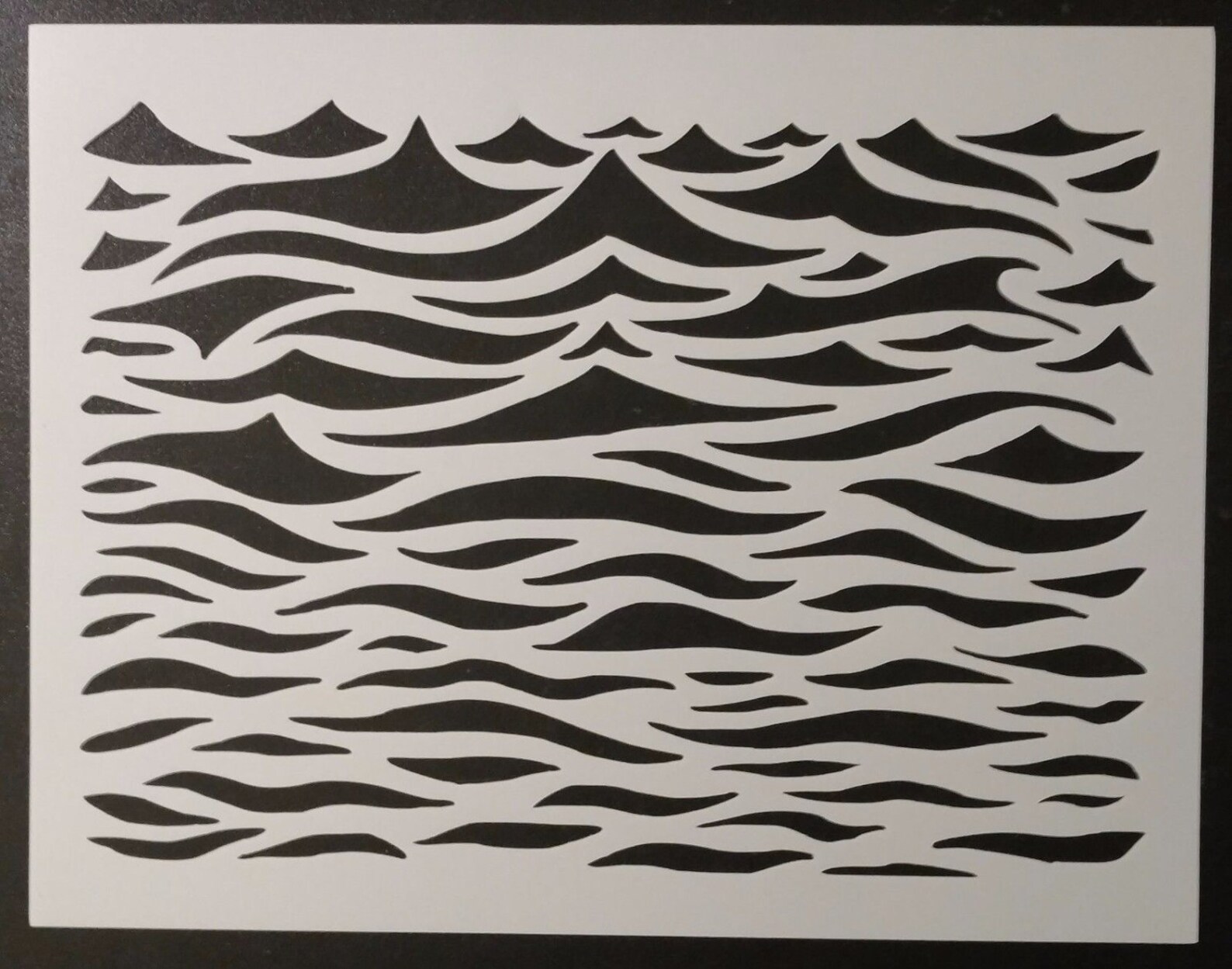 Ocean Waves Wavey Wavy Wave Water Pattern Custom Stencil FAST | Etsy
