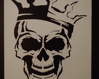 Evil Skull Stencil - Etsy