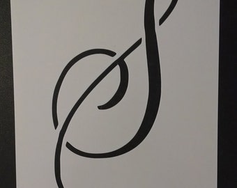 Cursive Letter Stencil | Etsy