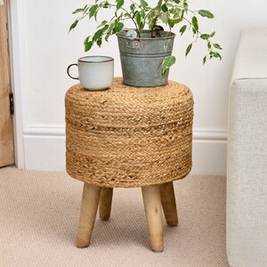 Ecoblend Jute Footstool / Sustainable Jute Footstool / Eco-friendly ...