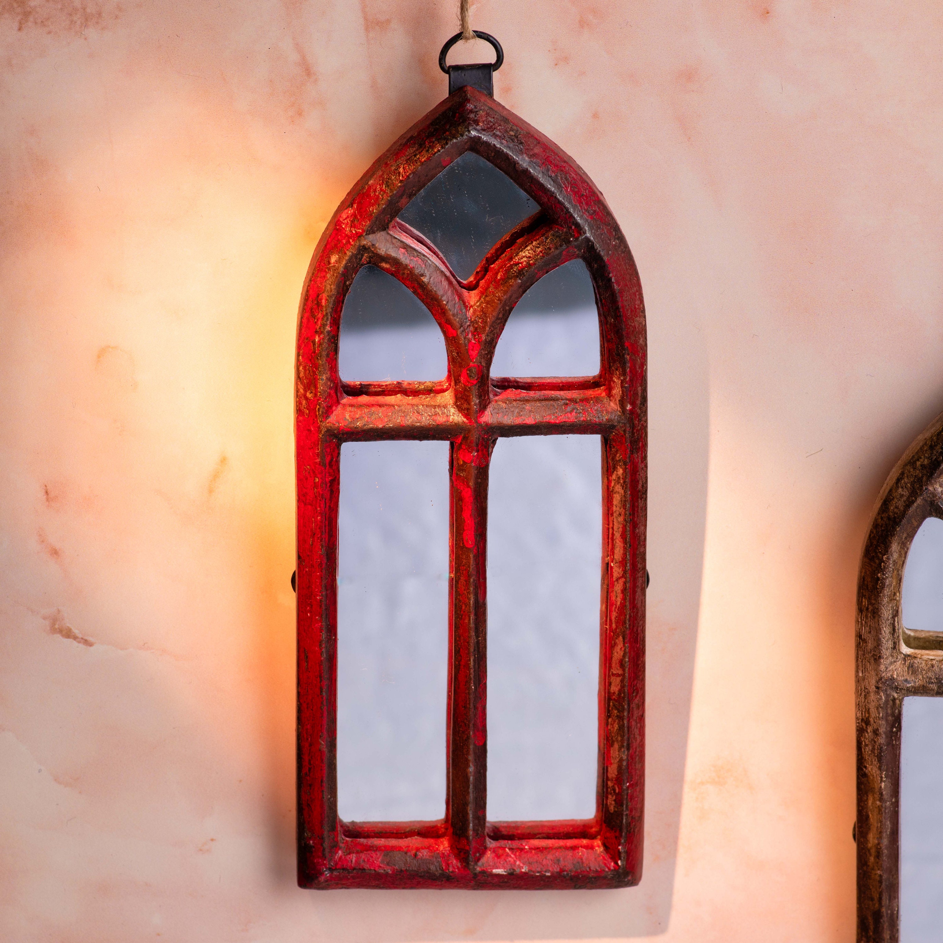 Decorative Small Mirrors With a Cast Metal Frame / Rustic - Etsy