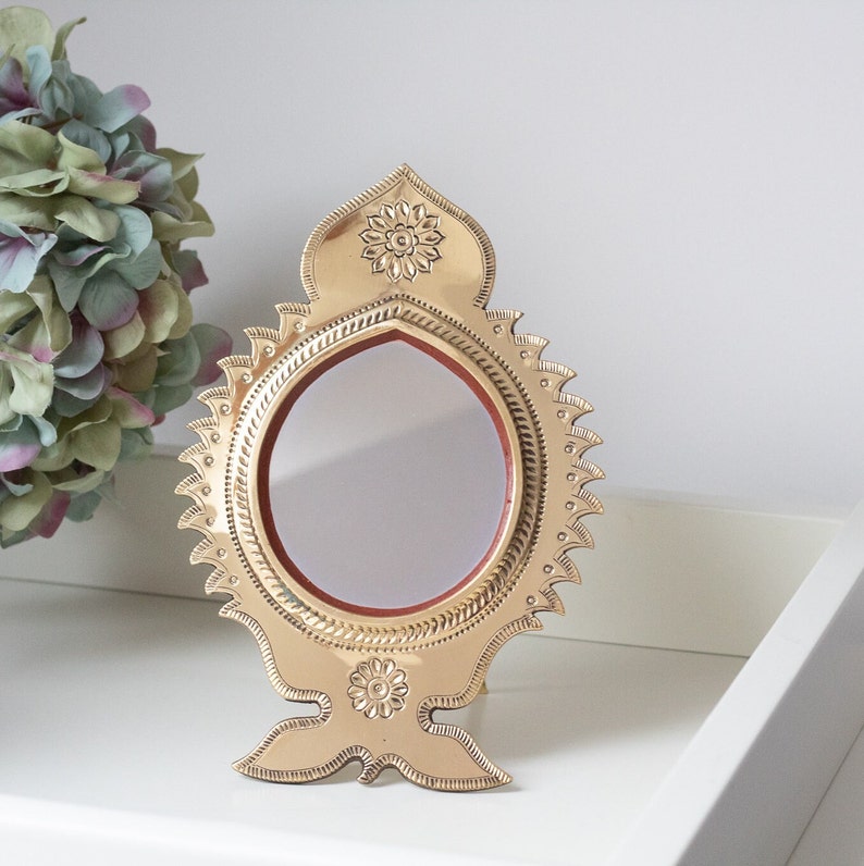 Aranmula Mirror / Luxury Leaf-shaped Table-top Mirror With - Etsy UK
