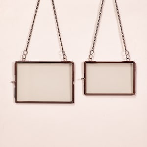 Hanging Metal Photo Frame With Metal Chain Portrait or Landscape 8x10 ...