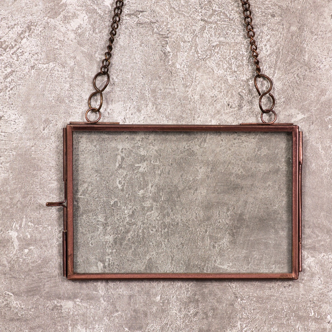 Hanging Metal Photo Frame With Metal Chain Portrait or Landscape 8x10 ...