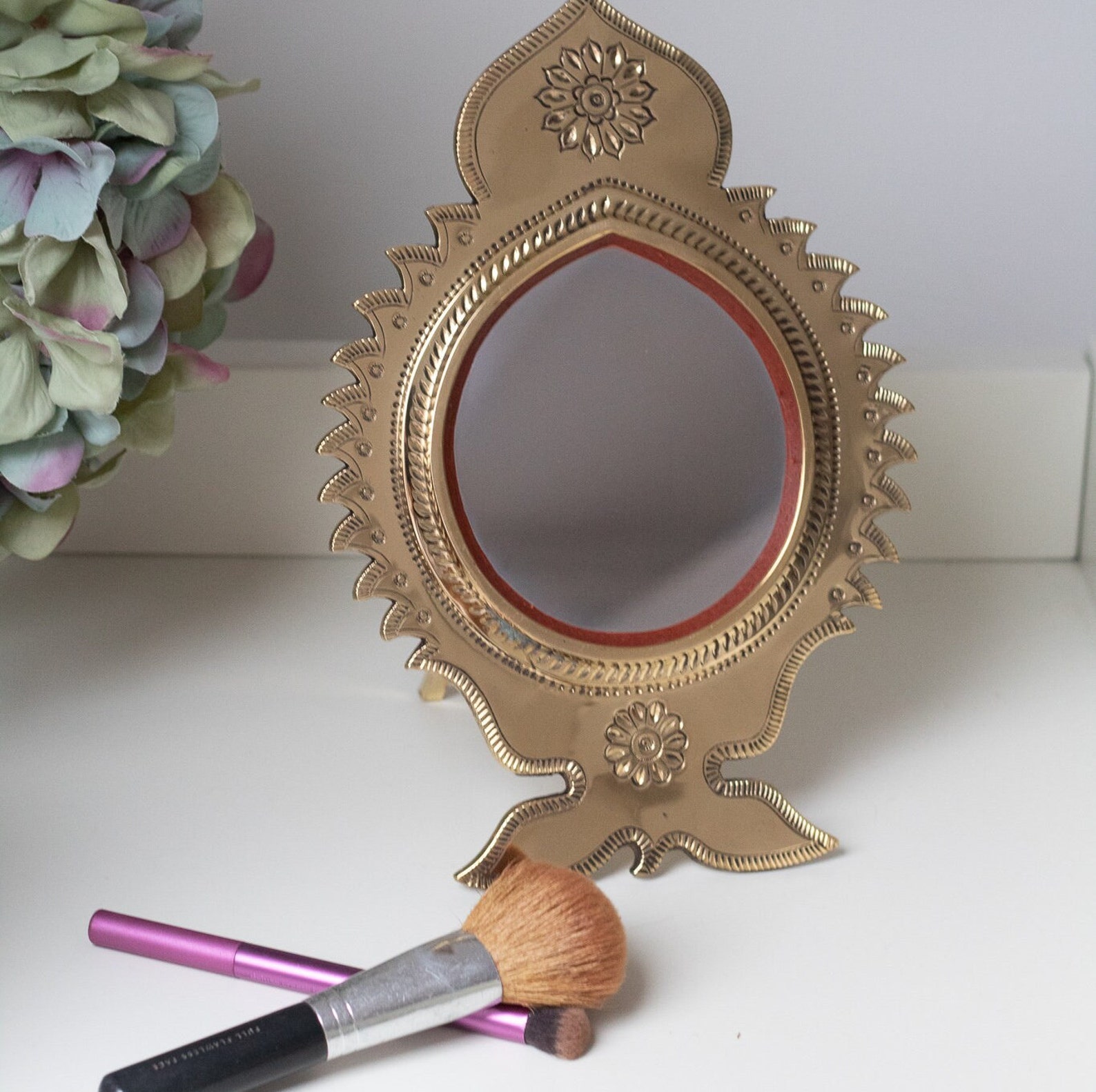 Aranmula Mirror / Luxury Leaf-shaped Table-top Mirror With - Etsy UK