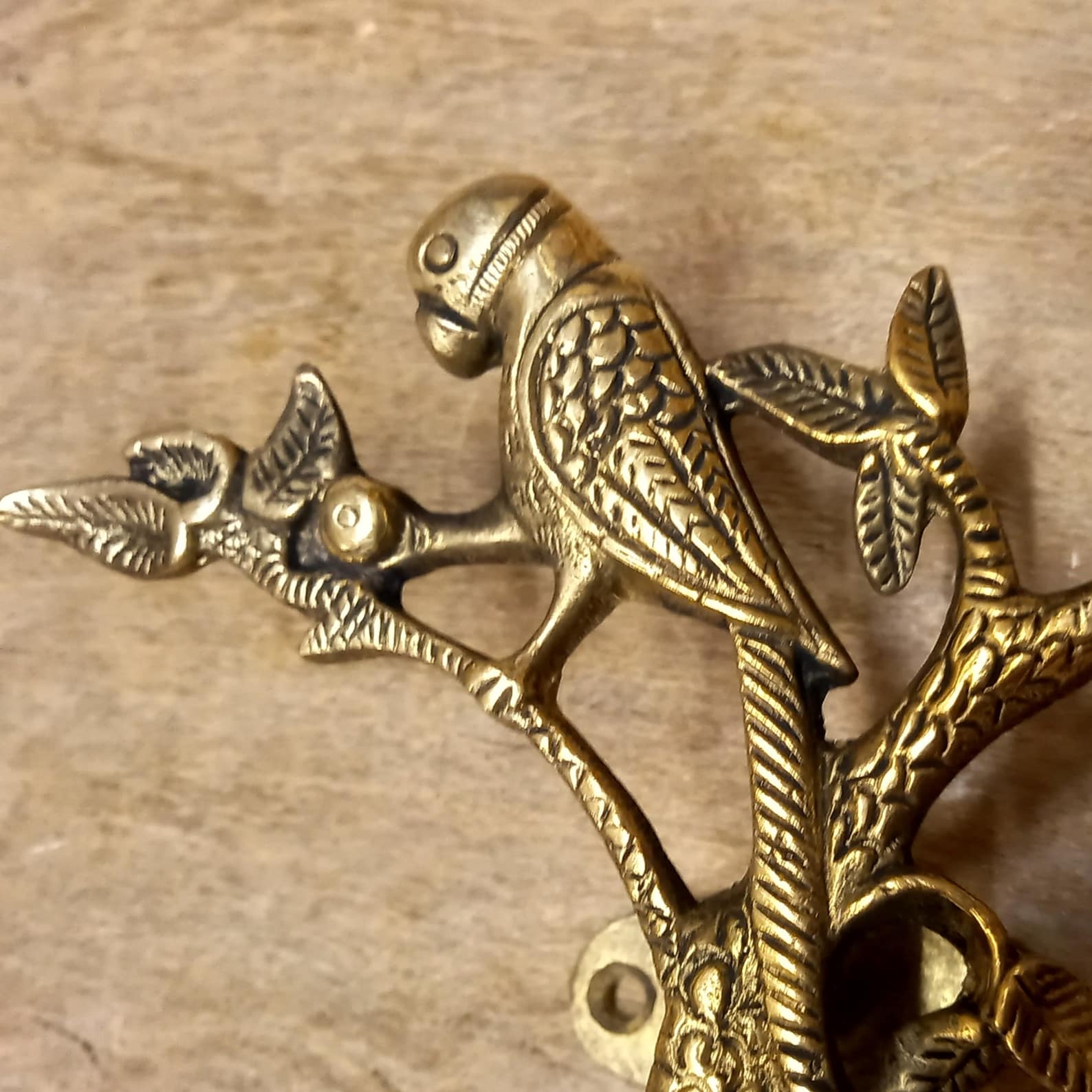 Brass Luxury Door Handle Parrot-shaped 'tamba' / Decorative Elegant ...