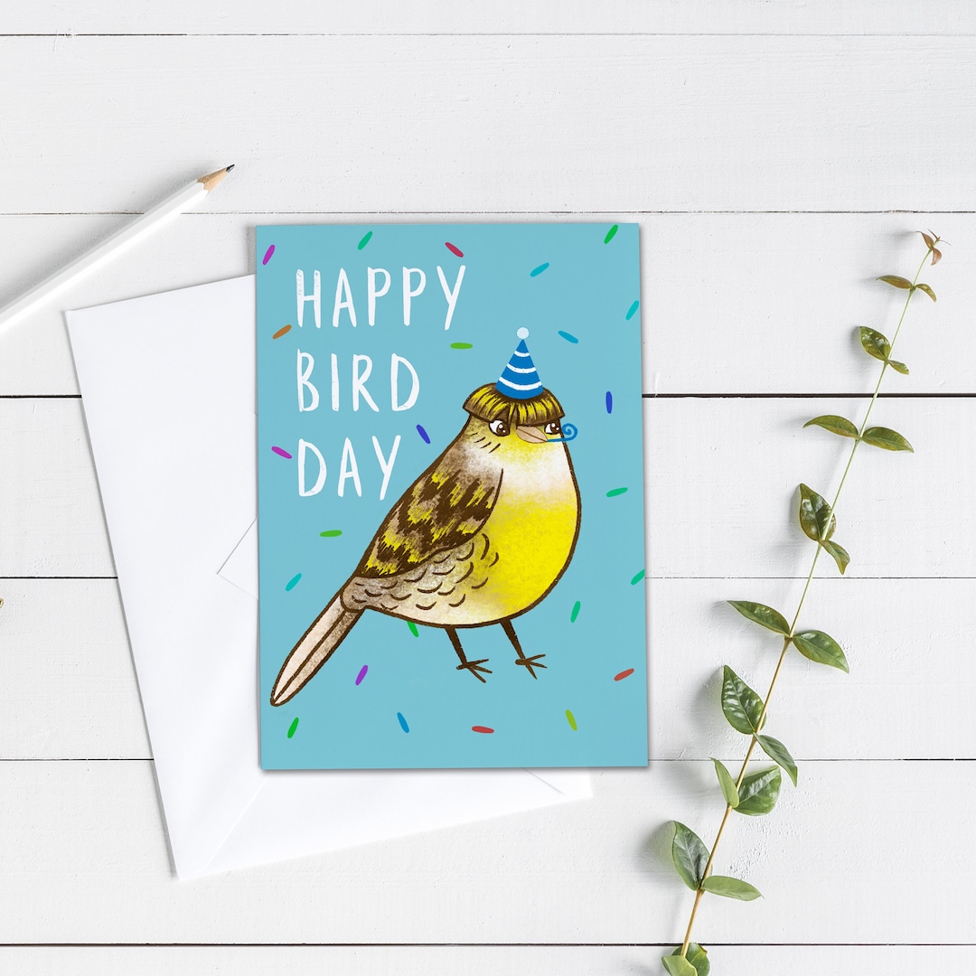 Happy Birdday Card | Bird Birthday Card | Funny Animal Puns | Animal ...
