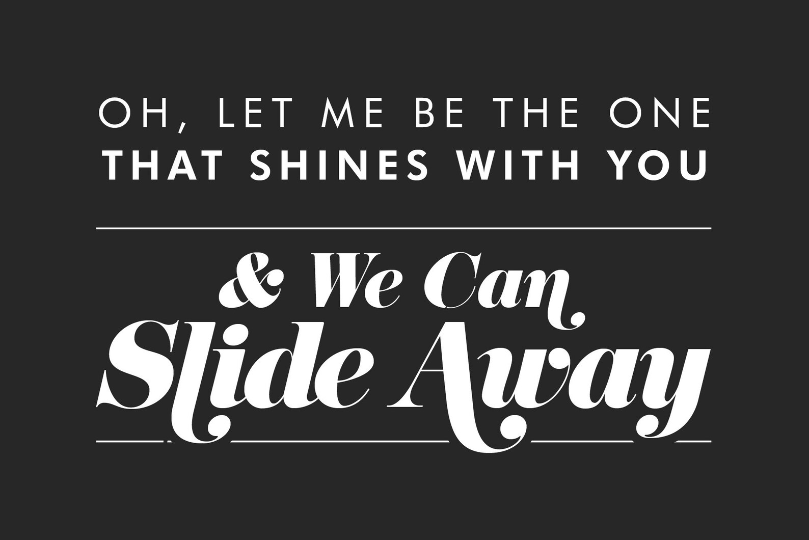 Slide Away Oasis Music Poster Grey & White Liam Gallagher Noel ...