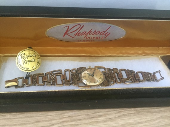 Vintage Rhapsody Royale Watch: 1960s Mechanical Wind,… - Gem