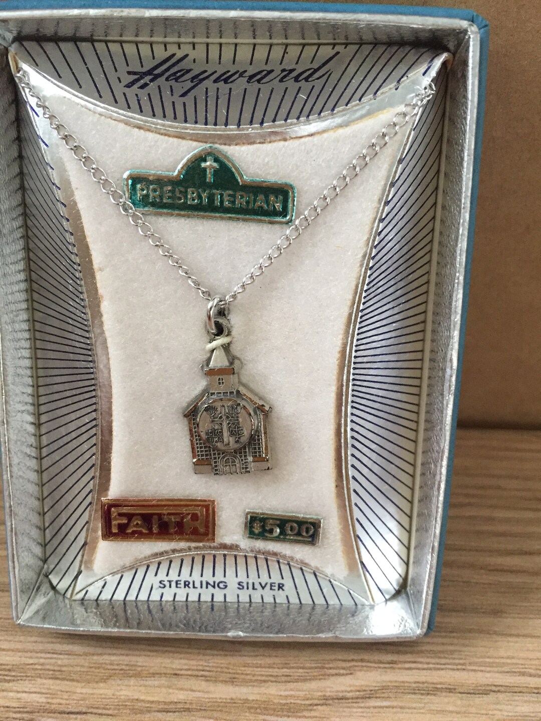 Vintage Hayward Sterling Silver Presbyterian Pendant Necklace - 1960s ...