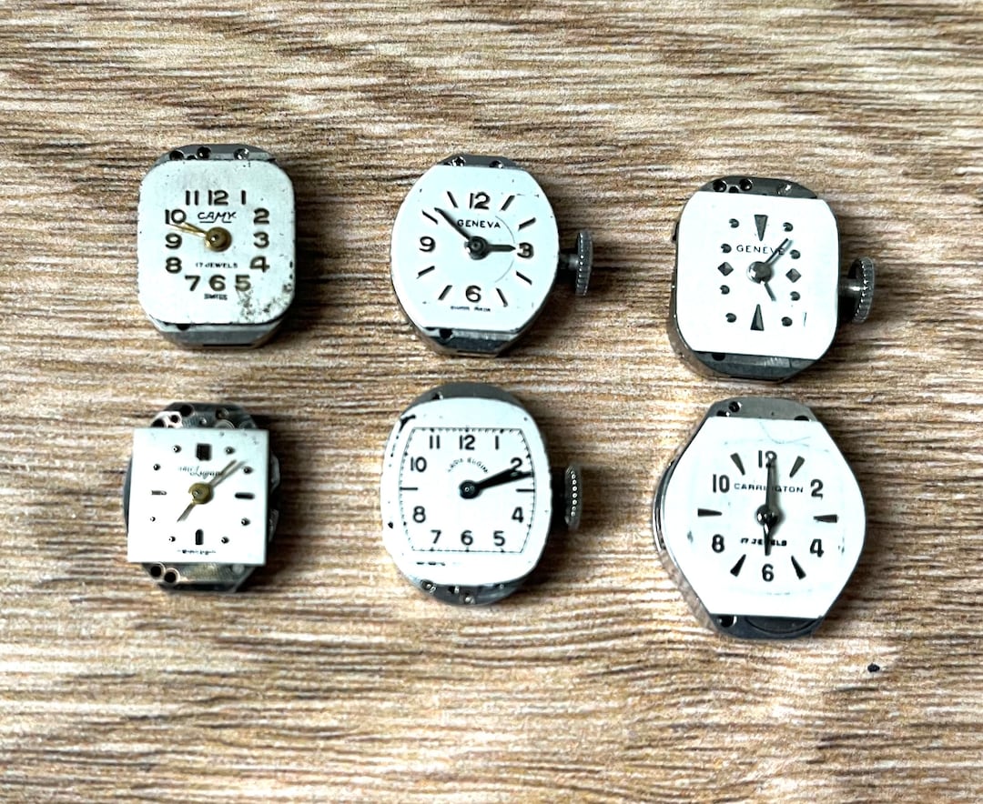 Vintage Jeweled Watch Movements: Steampunk Craft Parts - Etsy