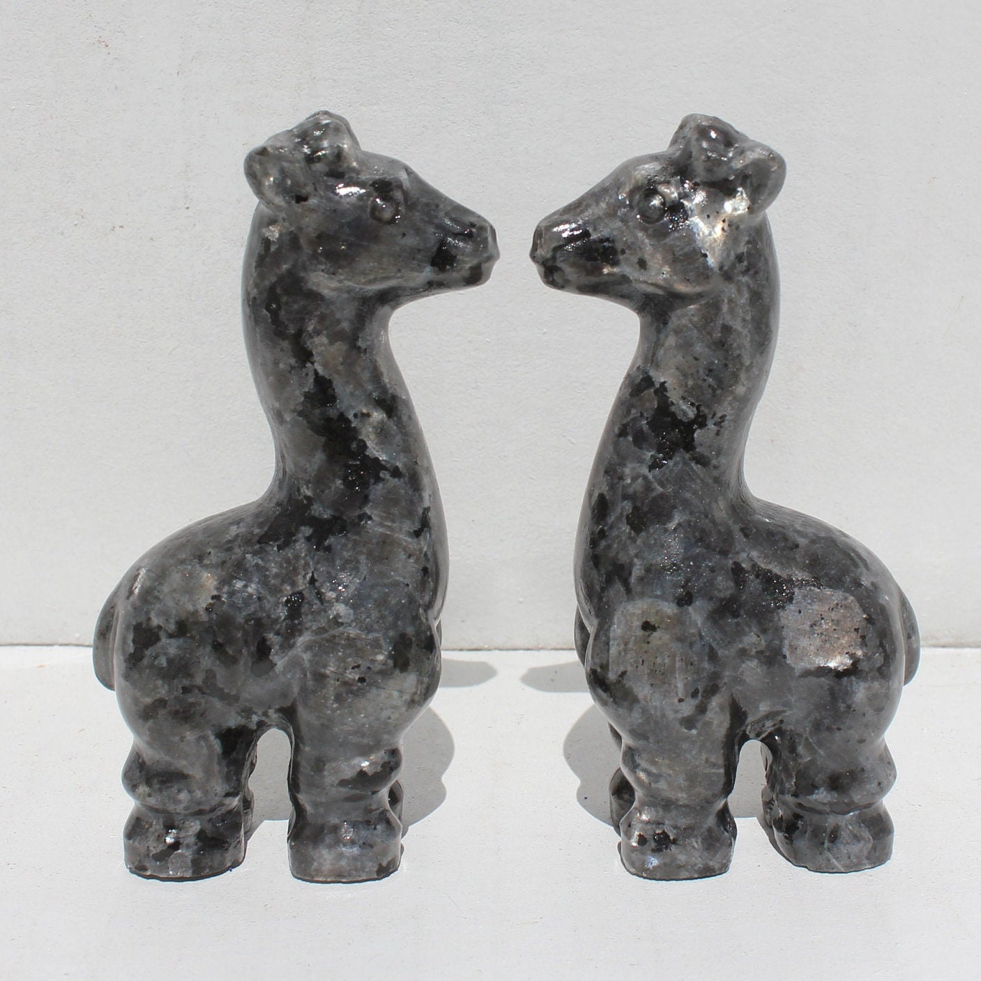 Carved GABBRO GIRAFFE Rock Stone Animal Figure Small Size - Etsy