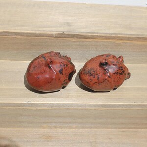Mahogany OBSIDIAN HUMAN HEART * Carved Anatomical Display, Fully ...