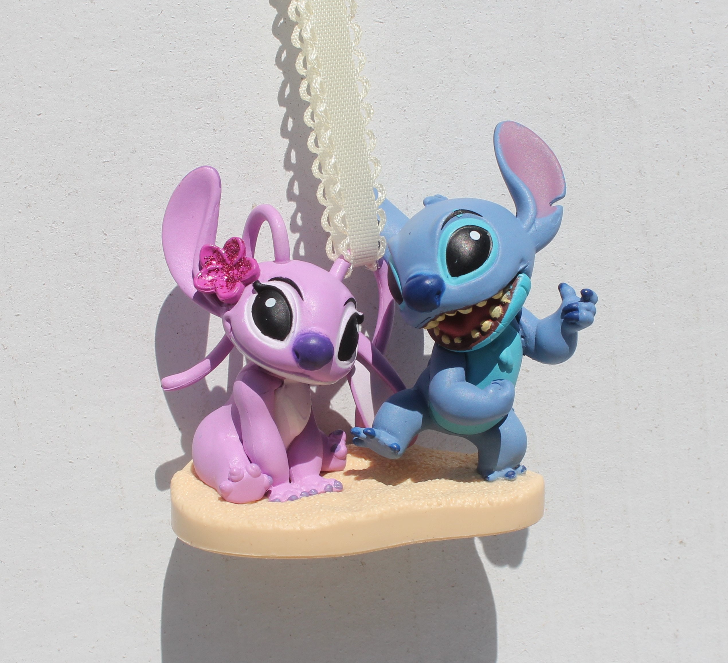 STITCH & ANGEL ORNAMENT Stitch Entertaining Girlfriend Angel - Etsy