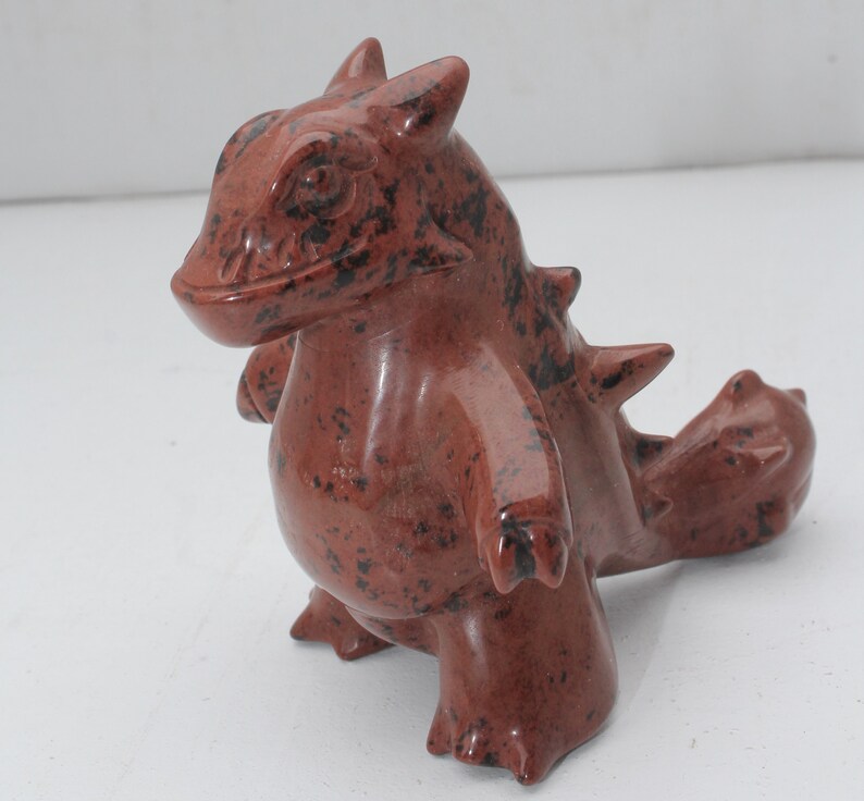 DINOSAUR W/ CLUBBED TAIL & Spiked Shell Back * Mahogany Obsidian * 2.5 ...