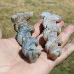 Carved MOSS AGATE CADUCEUS Staff of Aesculapius Medical, Nurse, Doctor ...