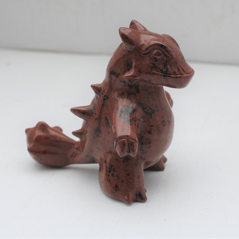 DINOSAUR W/ CLUBBED TAIL & Spiked Shell Back * Mahogany Obsidian * 2.5 ...