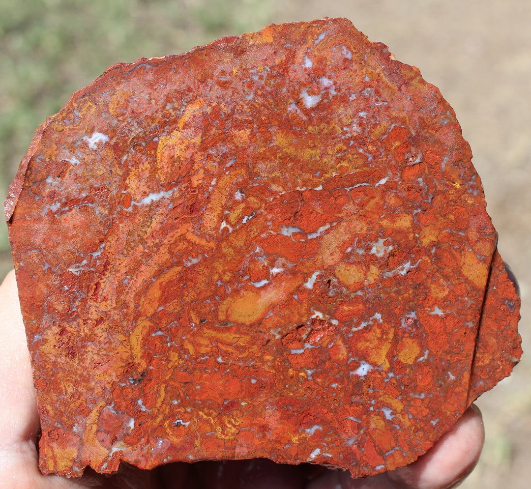 Lavic Siding Jasper Rock Lot: Red, Yellow, Quartz Stone - Raw Untreated ...