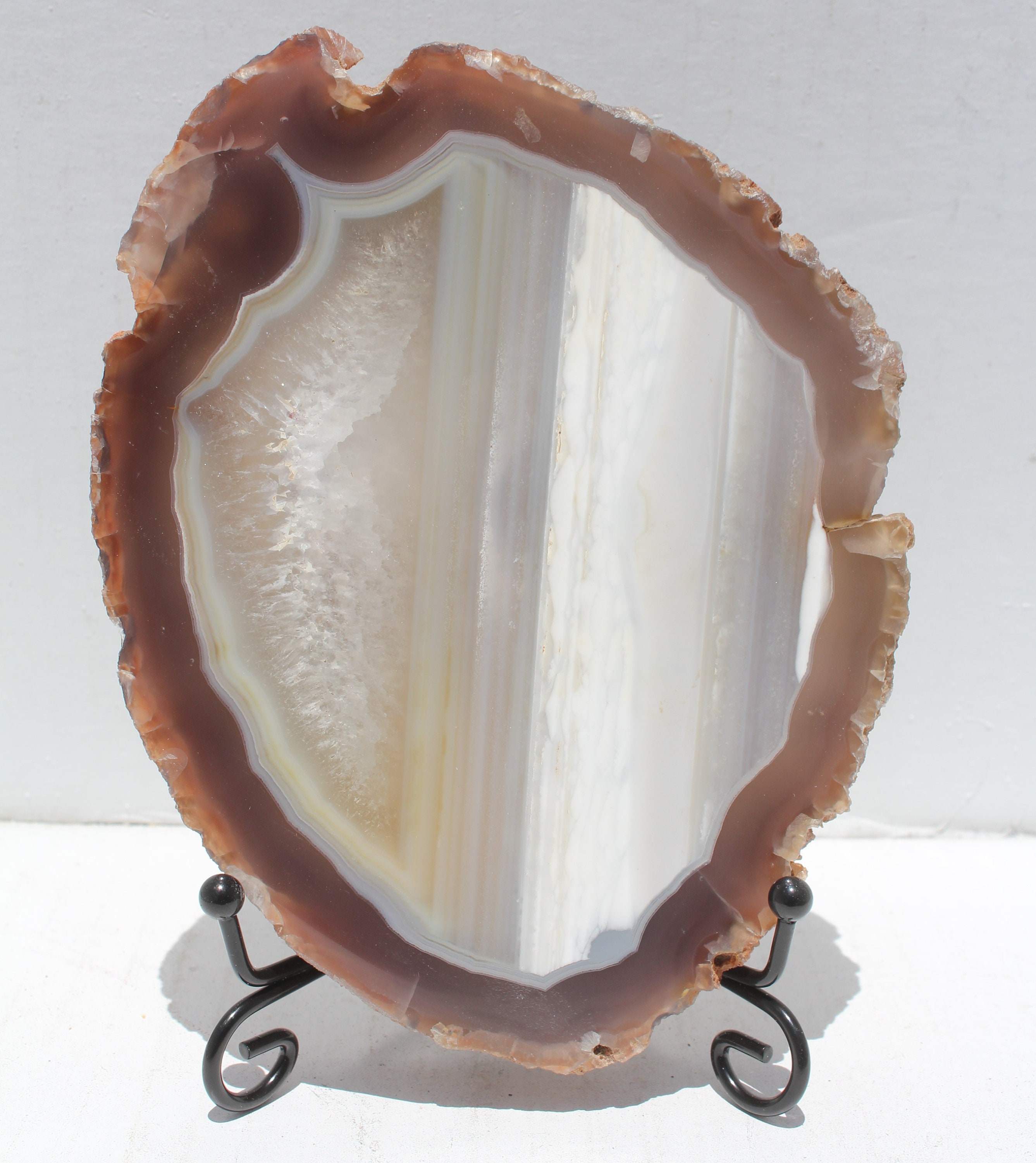 AGATE GEODE SLABS Madagascar Thick Cut Polished Rock | Etsy