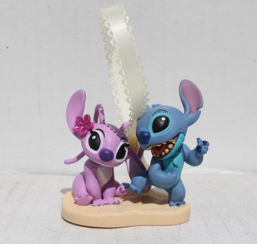 STITCH & ANGEL ORNAMENT Stitch Entertaining Girlfriend Angel - Etsy