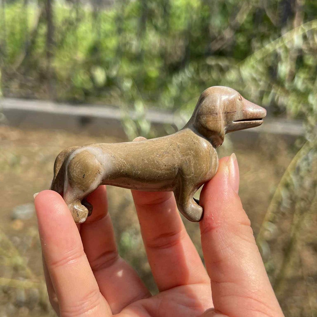 3" DACHSHUND WEINER DOG * Light Brown Small Puppy Figure Statue - Etsy