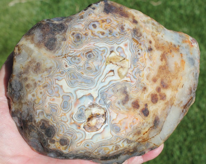 LARGE NATURAL AGATE 3.2# Madagascar Rock Orbicular Stone Orbs - Etsy