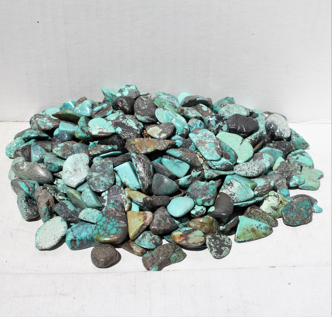 100 Grams TUMBLE POLISHED TURQUOISE * Natural & Untreated Rocks * Small ...