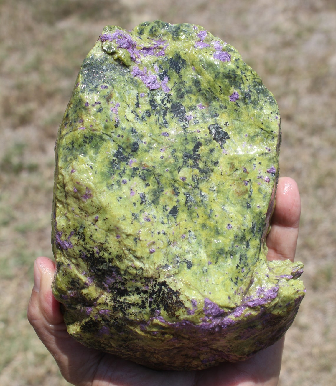 ATLANTASITE ROUGH ROCK Chunks Purple Stichtite Green | Etsy