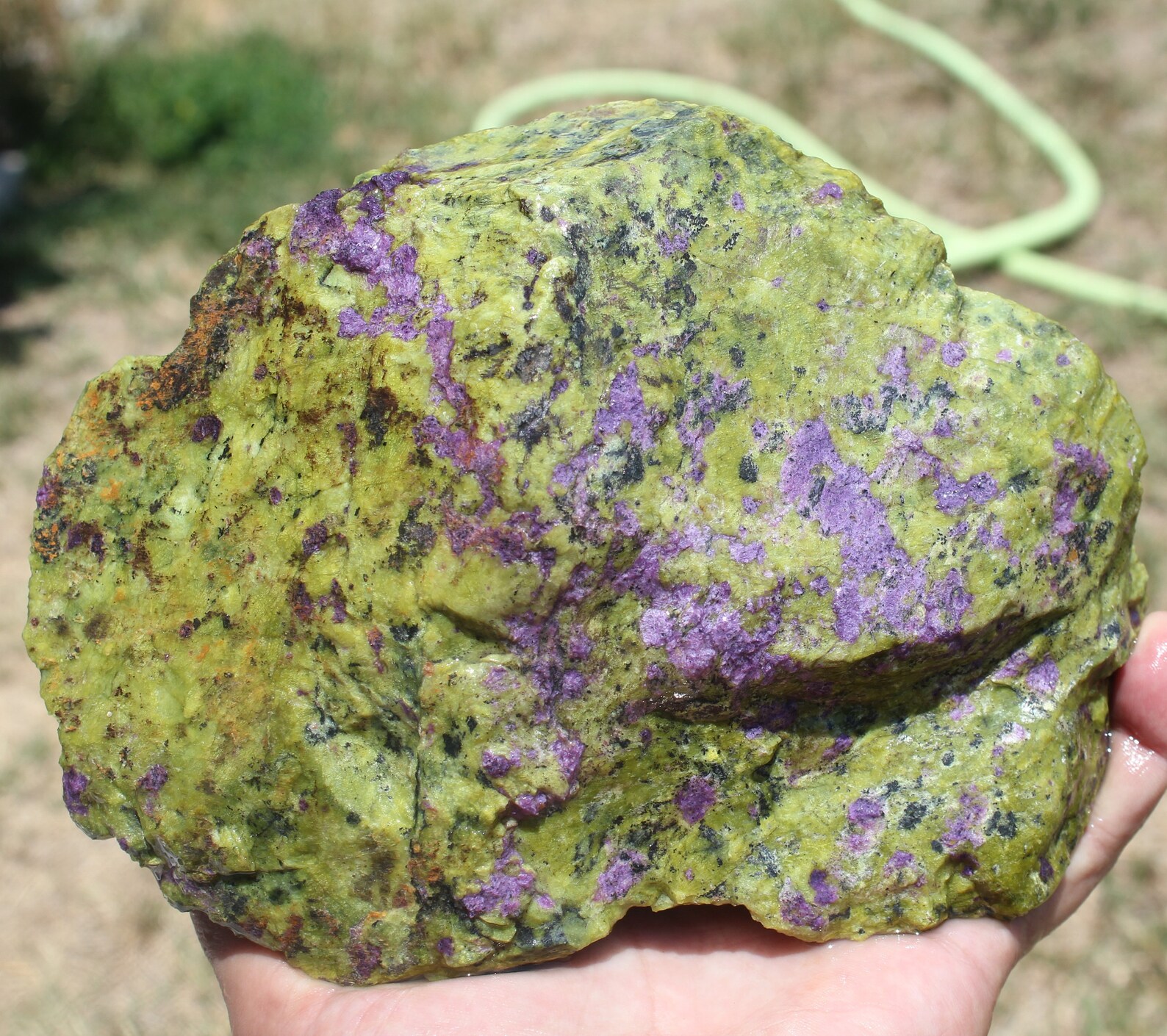 ATLANTASITE ROUGH ROCK Chunks Purple Stichtite Green | Etsy