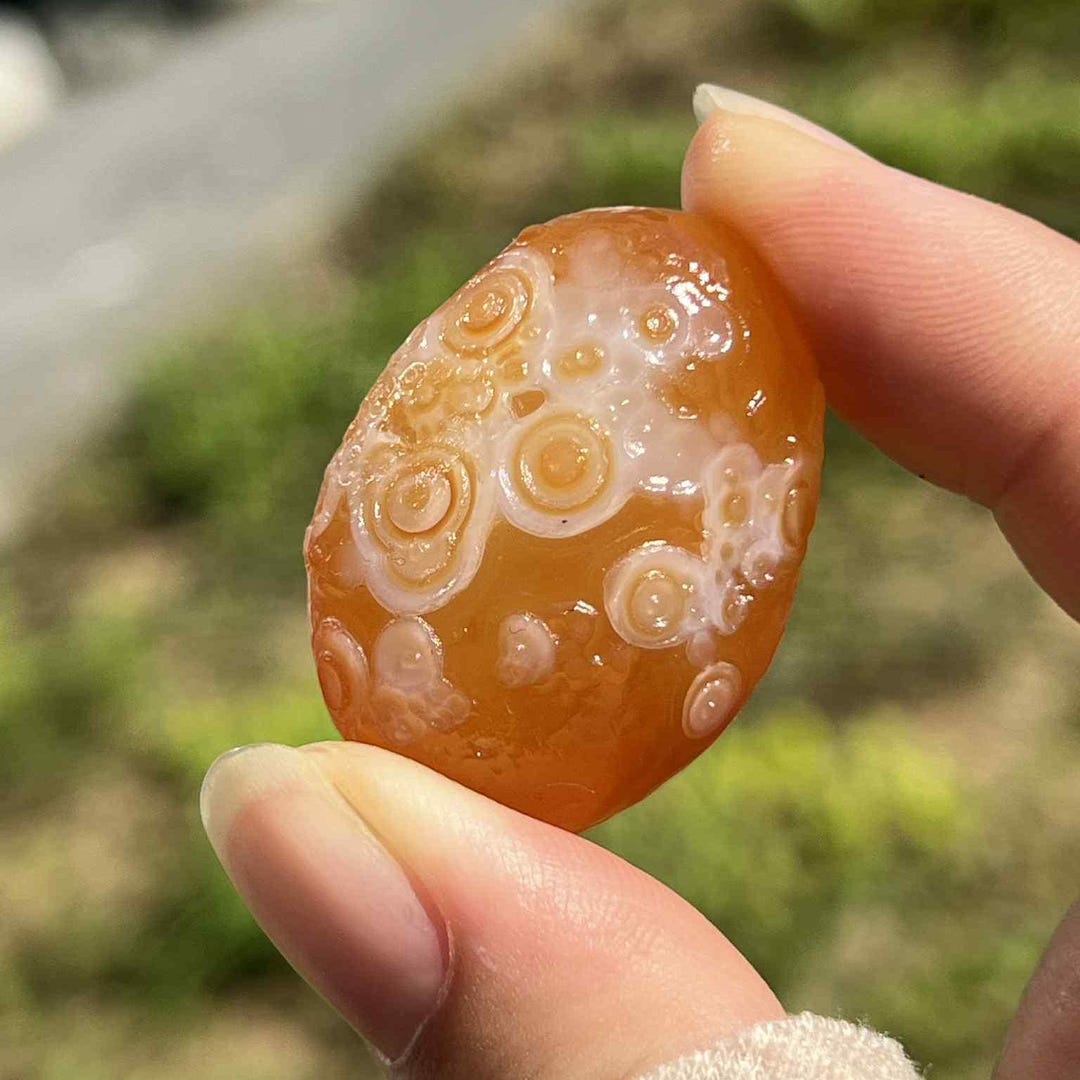 GOBI EYE AGATE Stone #6 * China Desert Rocks, Naturally Tumbled by Wind ...
