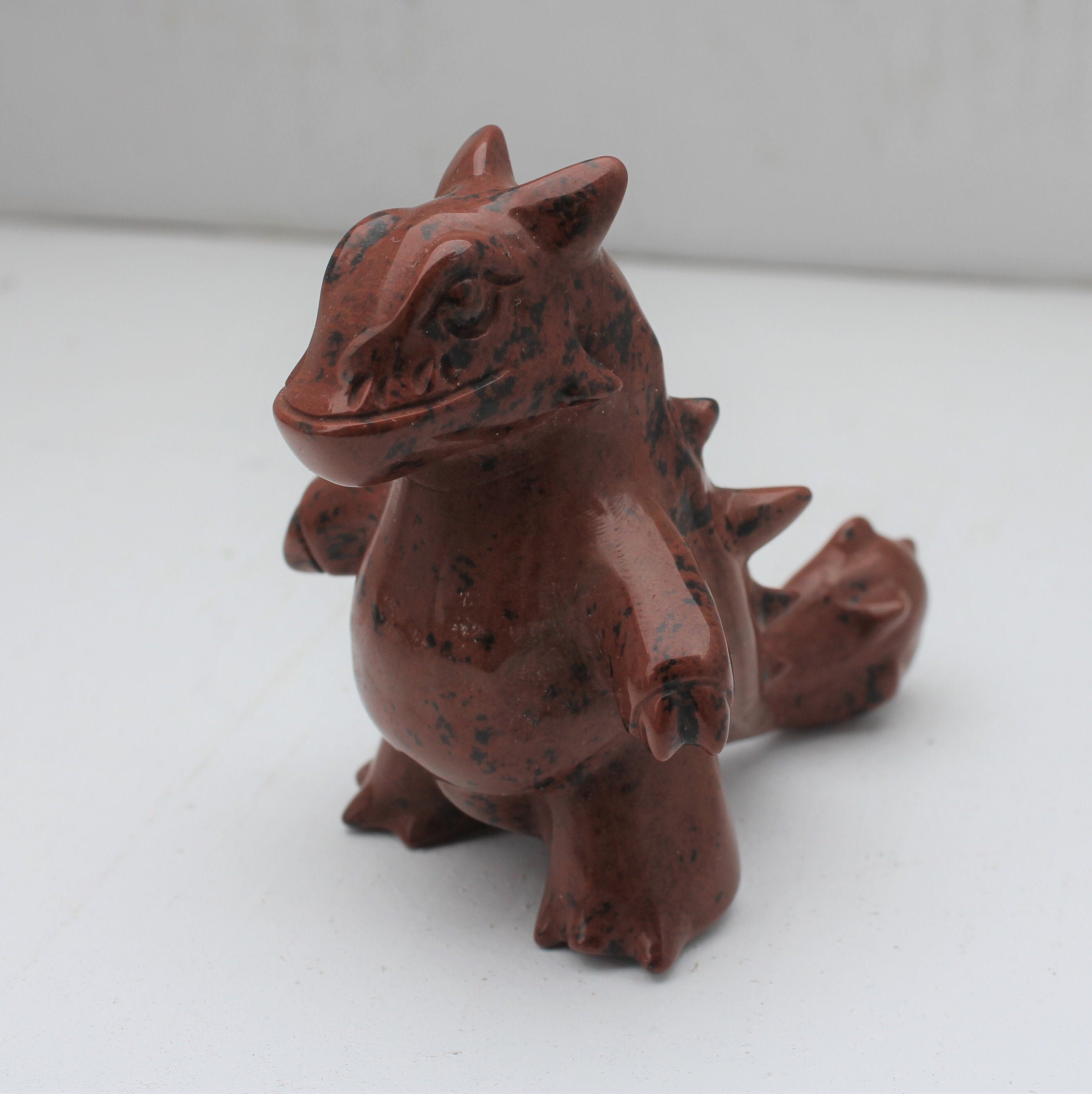 DINOSAUR W/ CLUBBED TAIL & Spiked Shell Back * Mahogany Obsidian * 2.5 ...