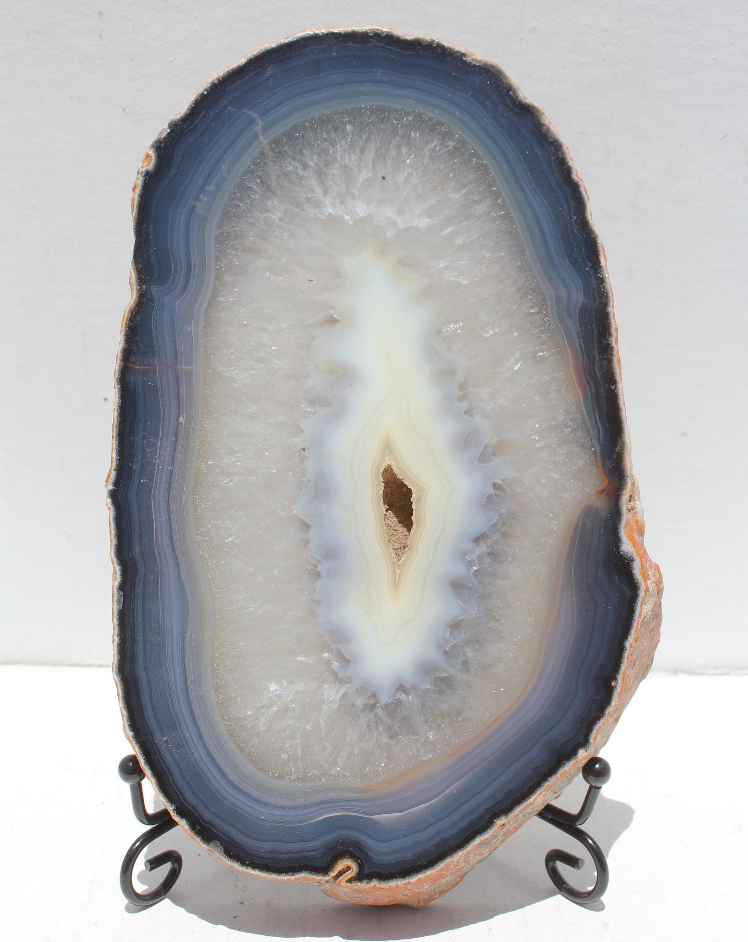 AGATE GEODE SLABS Madagascar Thick Cut Polished Rock | Etsy