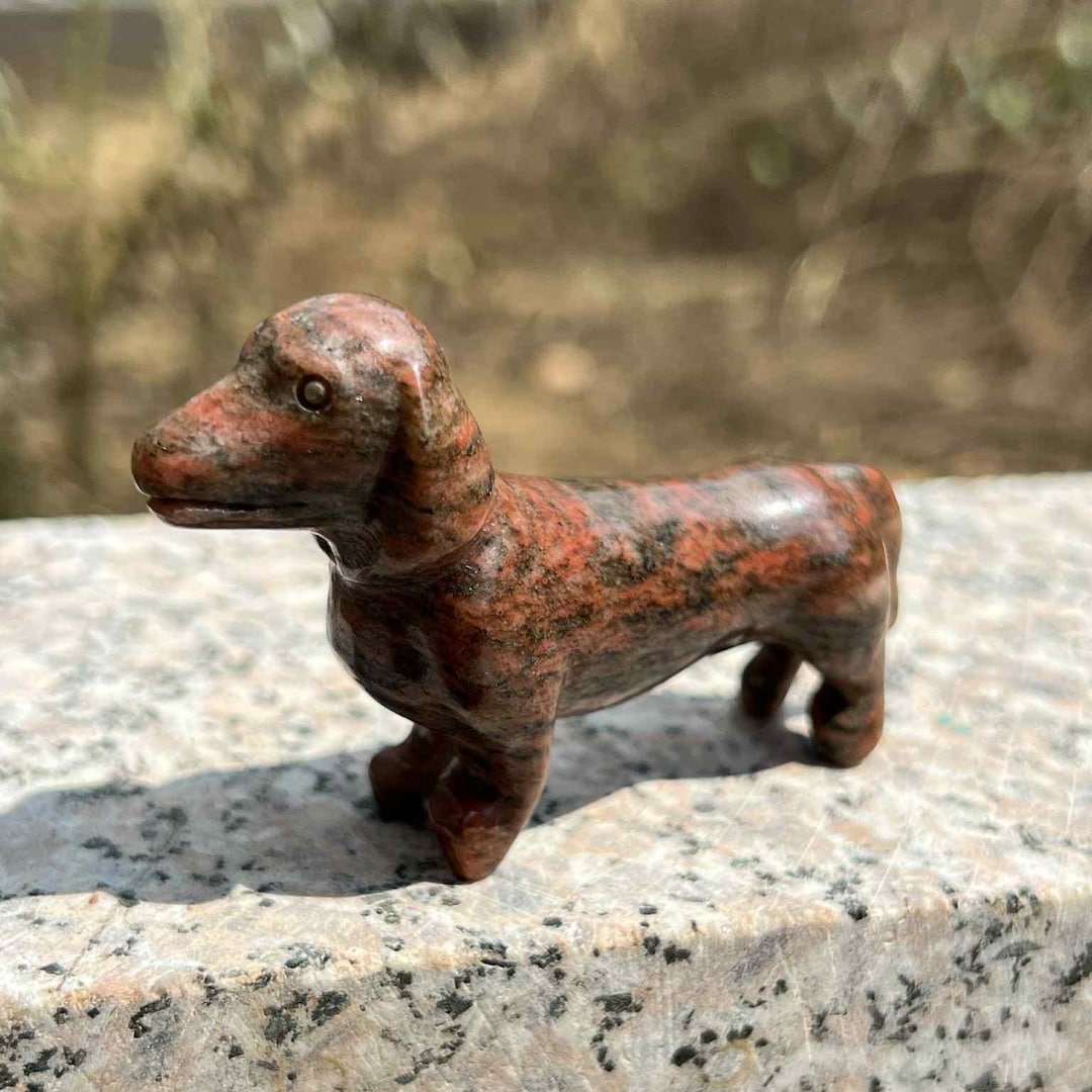 3" DACHSHUND WEINER DOG * Small Brindle Puppy Figure Statue * - Etsy