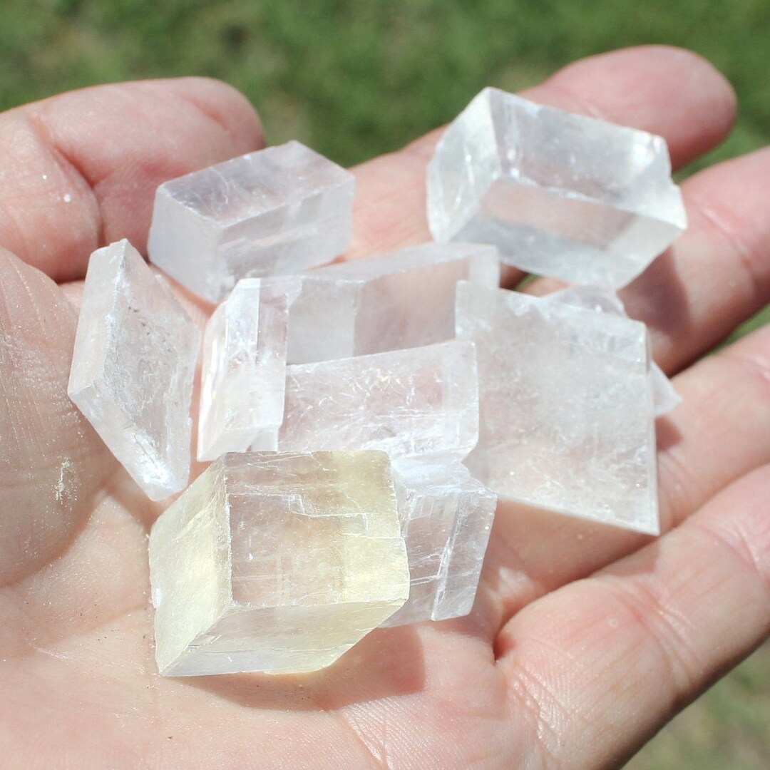 CLEAR OPTICAL CALCITE *100 or 200 Gm Bags * Mexico * Small Crystal ...