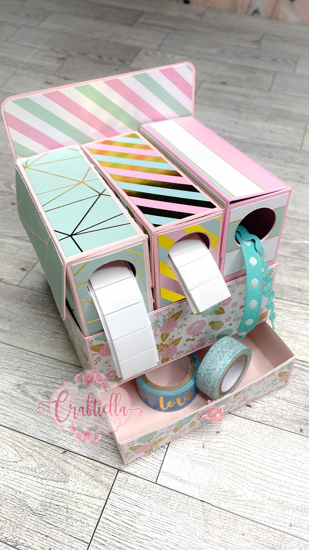 Craft Foam Tape Dispenser Box | Cutting Template | SVG .studio File ...