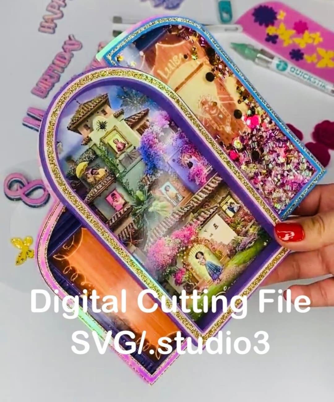 3D Arch Structure Cake Topper SVG Template | Cutting File | .studio3 ...