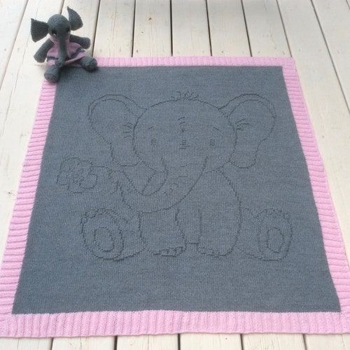 PDF Knitting Pattern DUMBO Blanket in Relief Easy to Knit - Etsy
