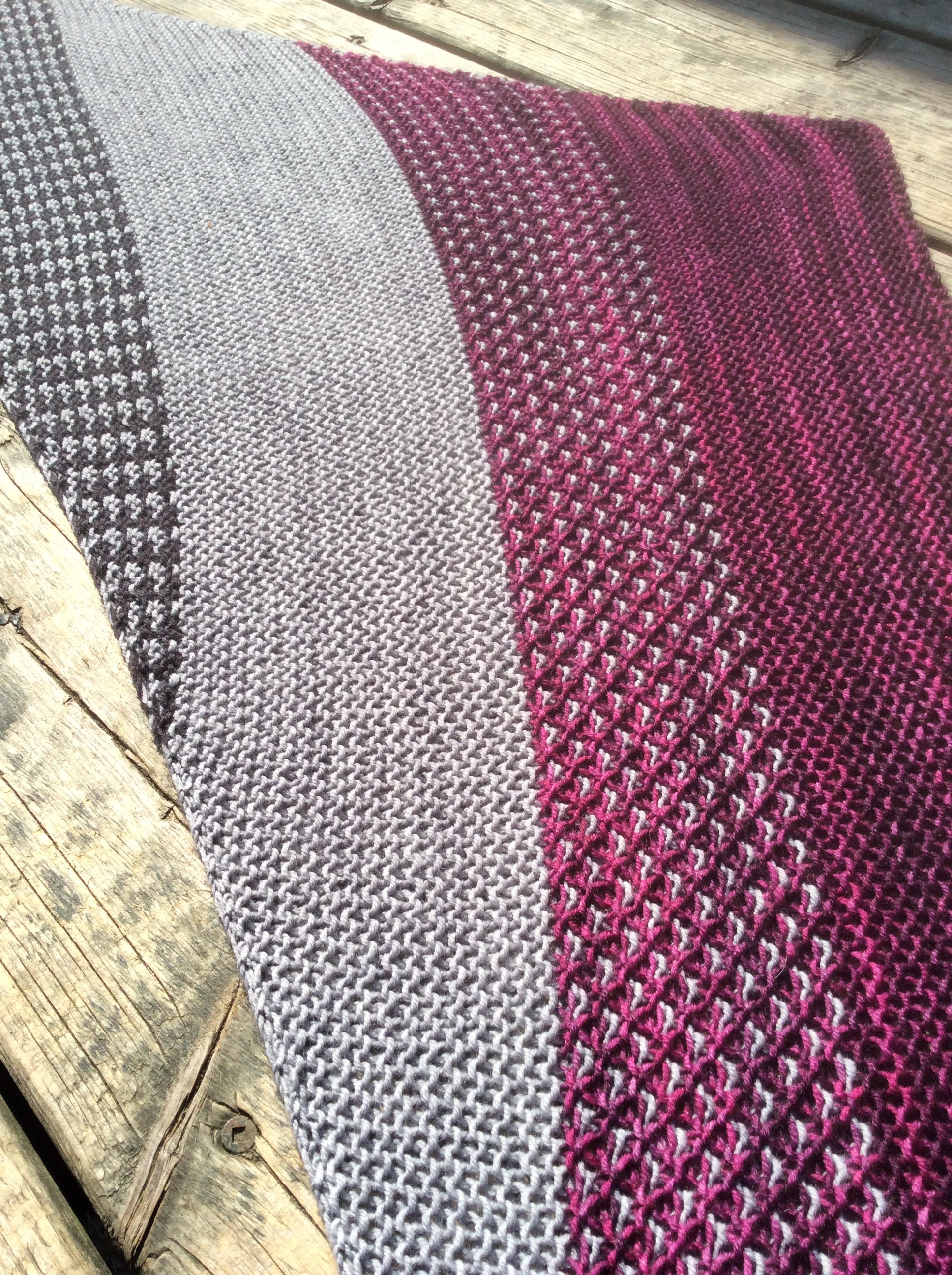 PDF Knitting Pattern Easy Small Shawl in Garter Stitch - Etsy